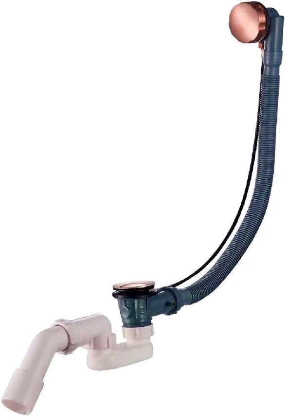 Слив-перелив для ванны Raglo R600.30.33 полуавтомат, медь матовая