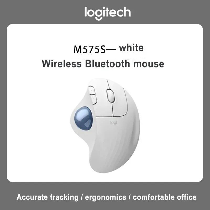 Беспроводная мышь Logitech ERGO M575S M575 S WHITE