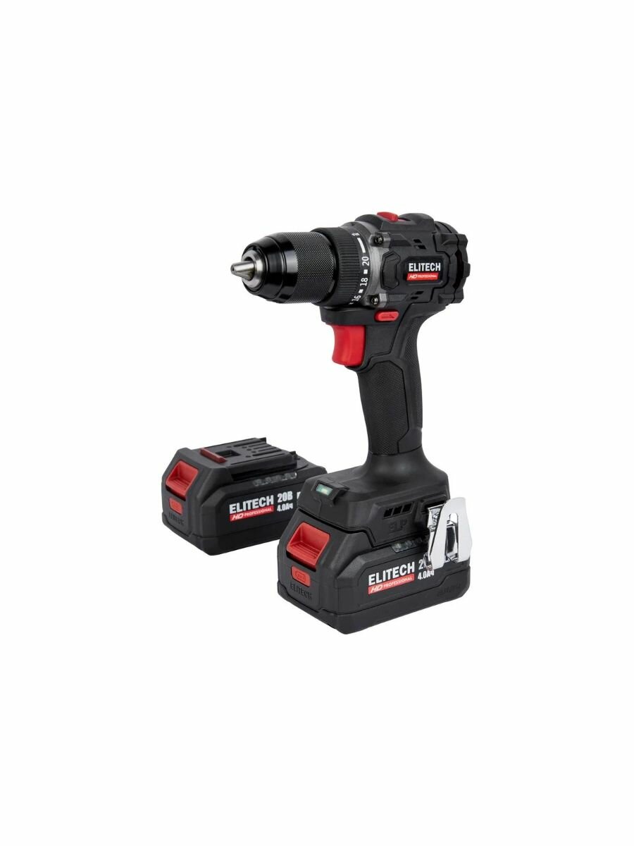 Дрель-шуруповерт аккумуляторная Elitech CD 20SL2 (E2201.040.02) (кейс, с 2 АКБ и ЗУ)