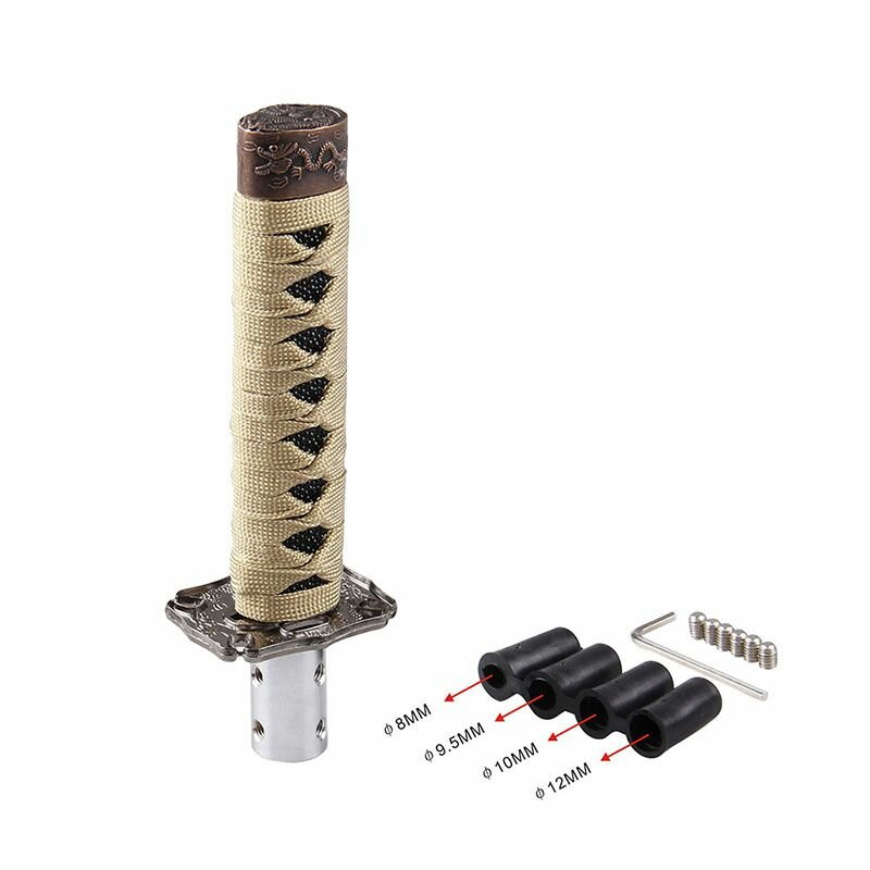 Стильная универсальная рукоятка руля меч samurai для jdm энтузиастов черный красный gold black