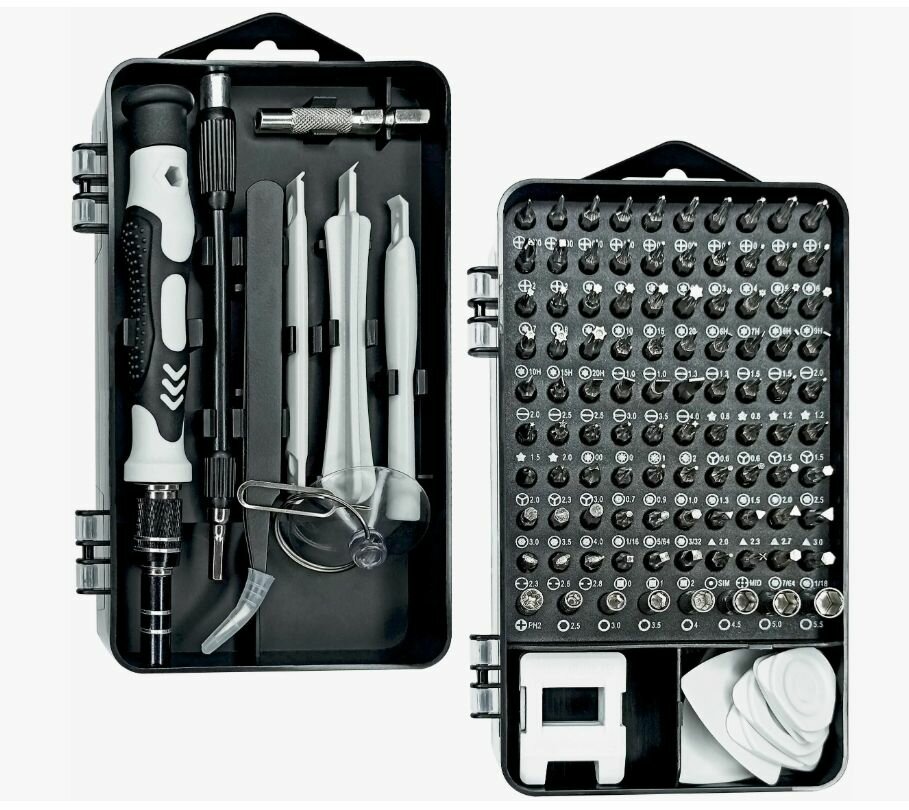 Отвертка с набором бит инструментов 115 в 1 для точных работ