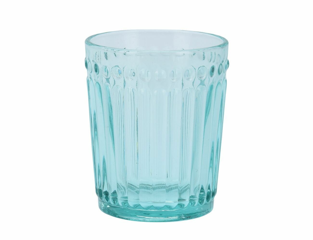 Стакан для воды конвессо, стекло, бирюзовый, 270 мл, Koopman International YE7400020