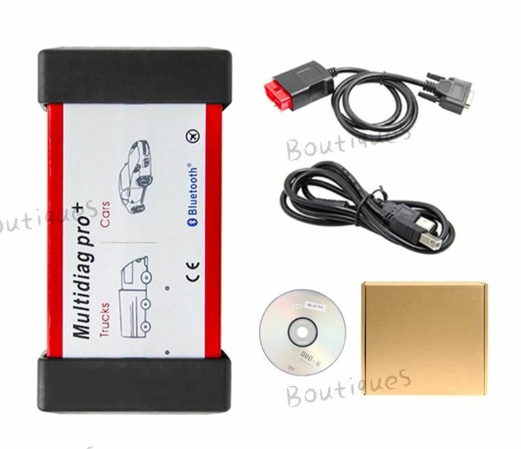 Автосканер Multidiag Pro Bluetooth / Топ-качество Мультимарочный автомобильный сканер / Delphi DS150E Pro 2 платы + Bluetooth