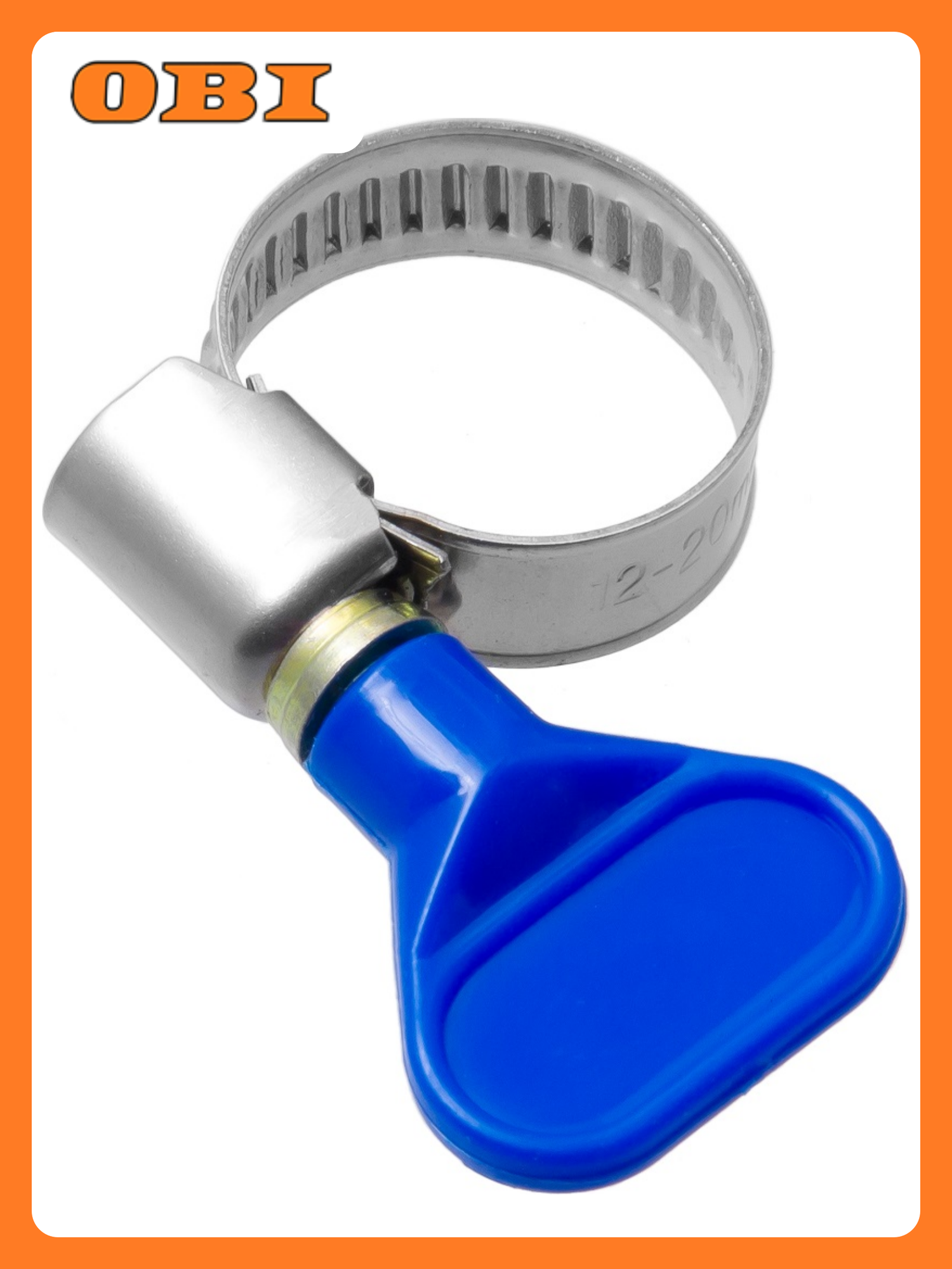 Хомут обжимной MPF из нержавеющей стали 12-20 мм с "бабочкой" 2 шт