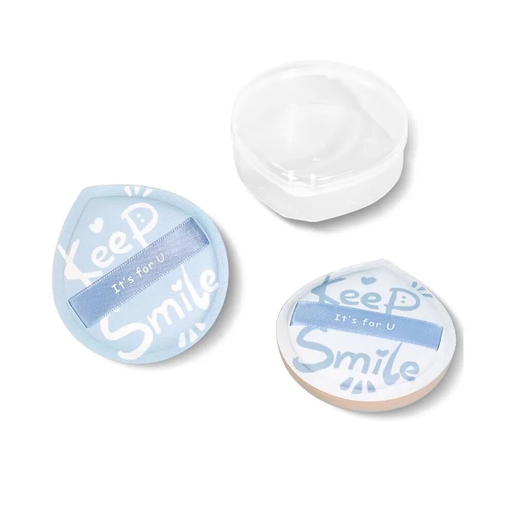 Косметические спонжи Keep Smile, Blue White, 2 шт.