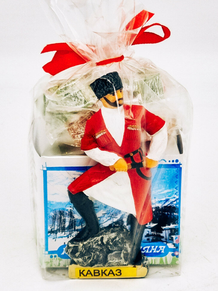 Краснополянский чай "Перевальный" 40гр +лукум 50гр Красная поляна с магнитом горец