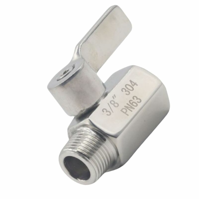 Мини-шаровой кран из нержавеющей стали 304 с резьбой NPT-1/2