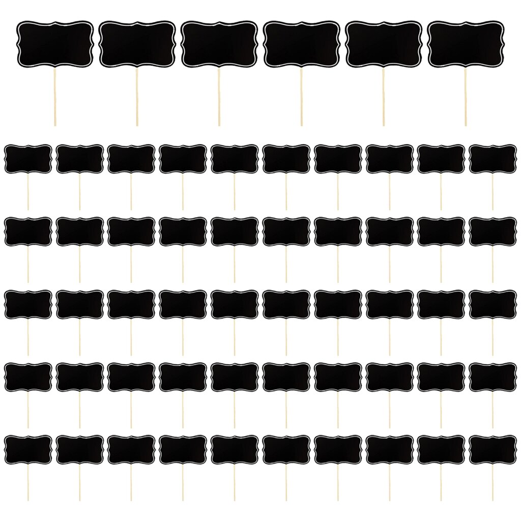 6/12/24/50/56 шт Пустая зубочистка, Маленькая доска, надпись мелом, Сырный маркер