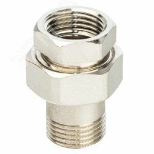 Американка никель 3/4" прямая г/ш никелированная Aquadeel