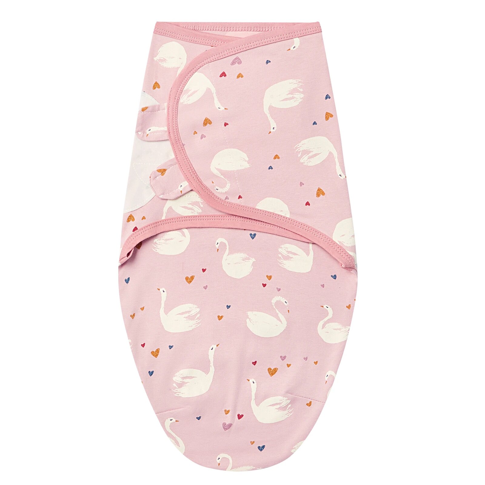 Детские муслиновые пеленки-спальники Insular M, Розовый, Pink Swan