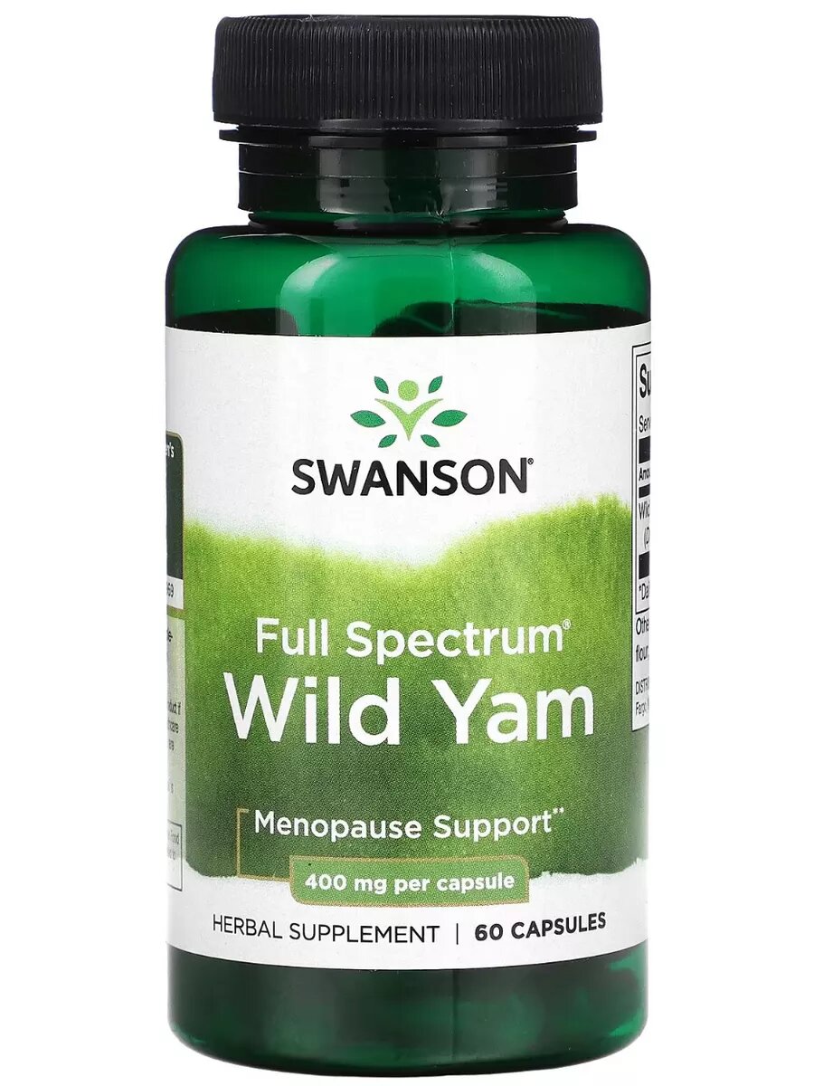 Антиоксиданты фитоэстроген дикий ямс wild yam iherb