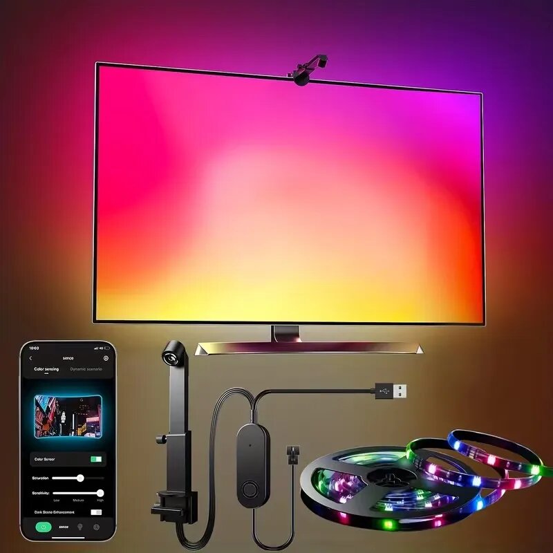 NIMIMOON Led Ambilight для ТВ RGBIC 3.8M, 149.60inch