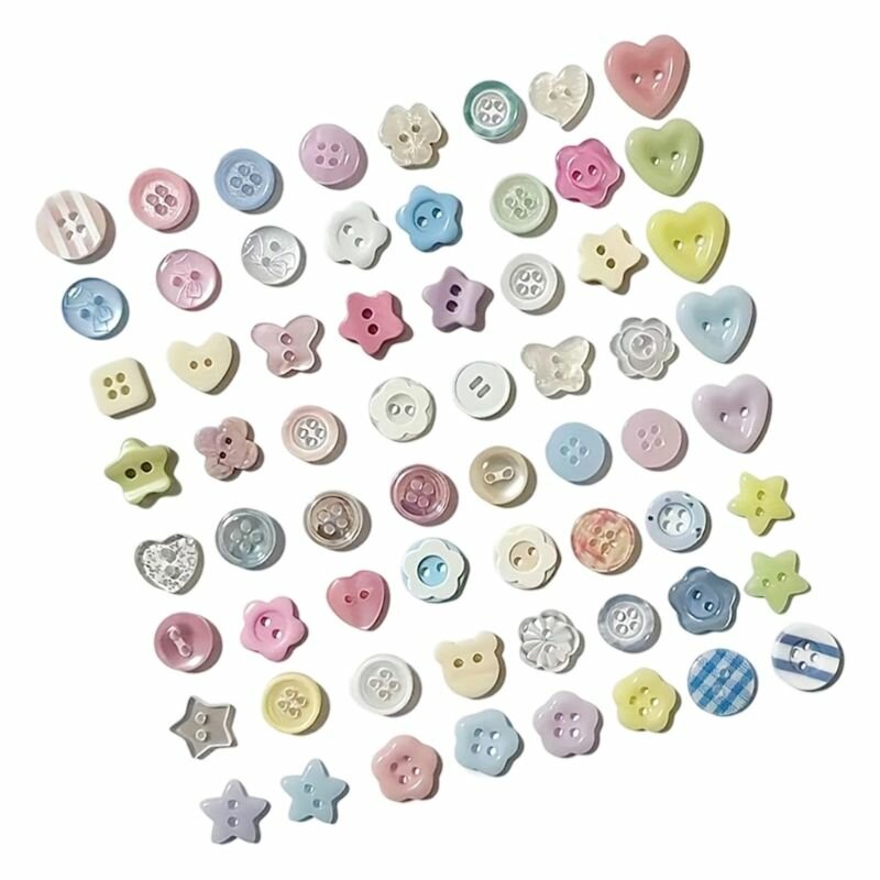 Коробка для слепых пуговиц из цветной смолы-10шт