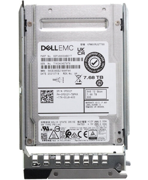 Жесткий диск Dell 0PD02Y 7.68TB SAS 2,5" SSD