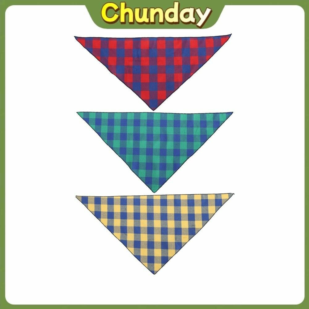 3шт бандана для собак, моющийся, треугольный шейный платок