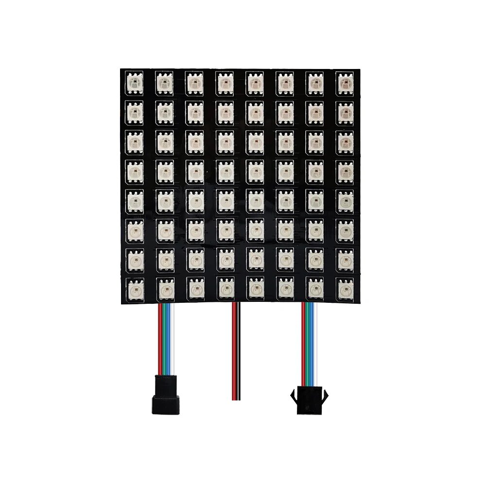 FUNZENXIN Гибкая светодиодная панель WS2815 RGB WS2815 8X8