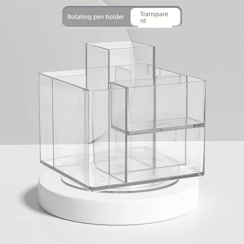 Подставка для ручек Deli, вращающаяся на 360 градусов, многоуровневая, с большой вместимостью, для учеников начальной