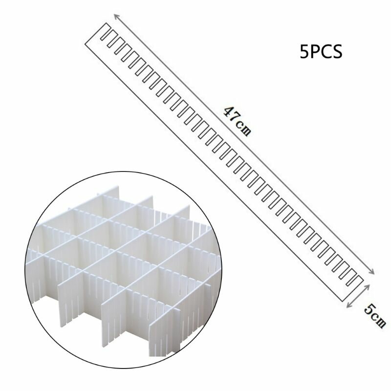 Разделители Ящиков, Органайзеры Для Разделителей Ящиков 5ШТ DIY Пластиковая Сетка Регулируемая