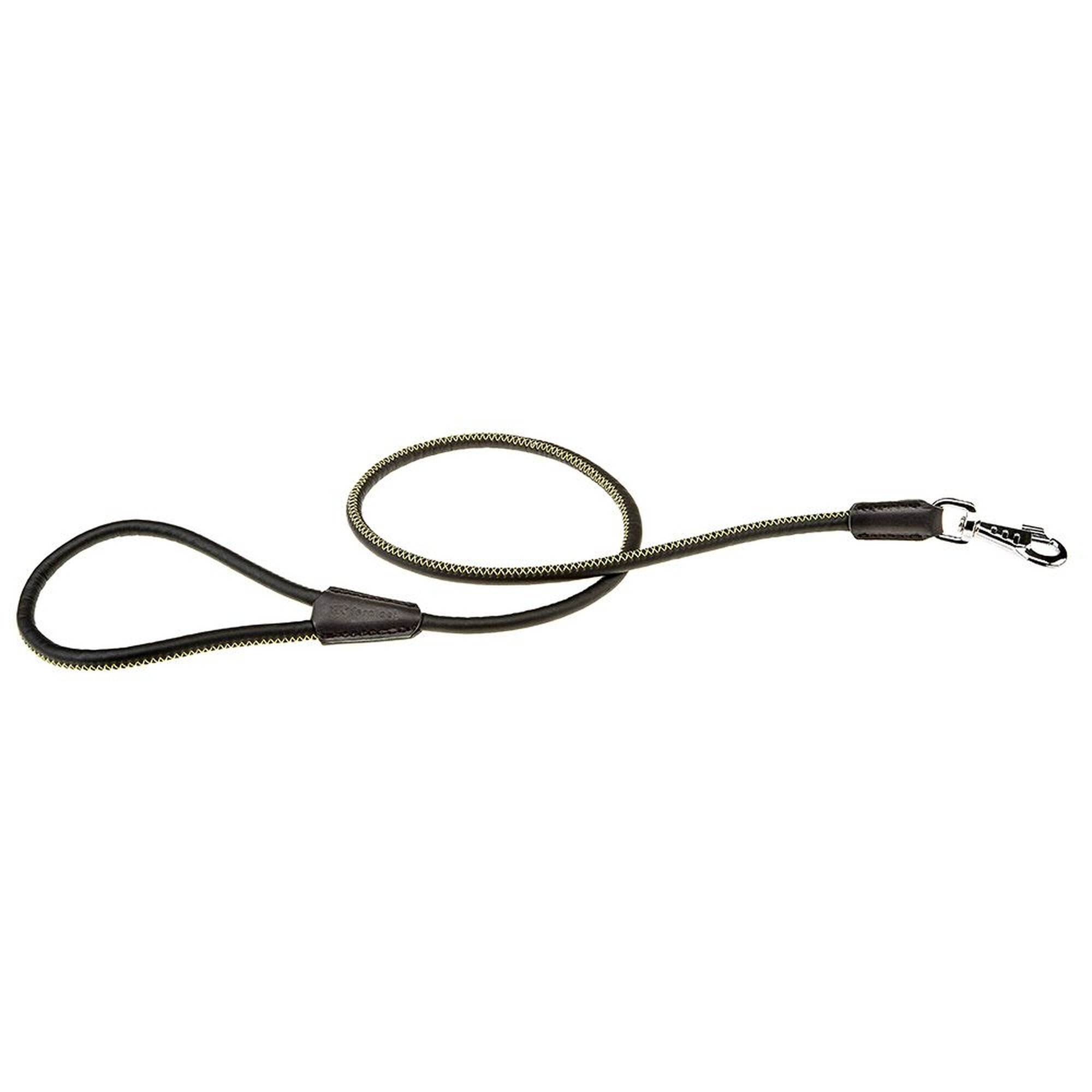 Поводок для собак Ferplast DERBY G7/110 эко-кожа с нейлоновым шнуром, черный, 110 см