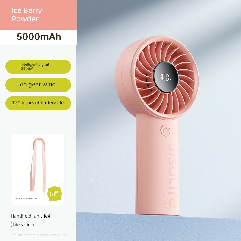 Jisu маленький вентилятор портативный маленький мини-перезаряжаемый вентилятор студенческое общежитие ручной USB