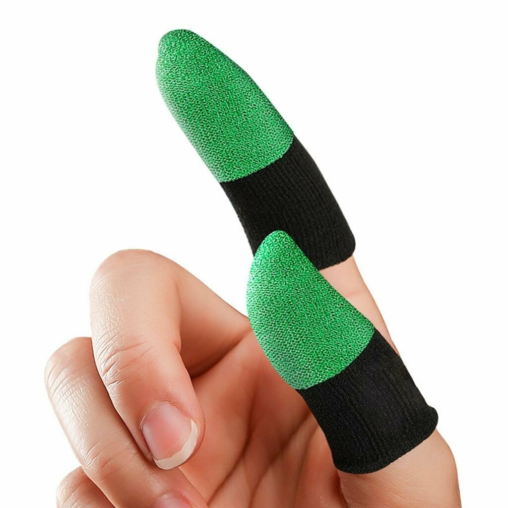 Светящиеся напальчники для игр на телефоне, Двойное заклинание зеленого цвета