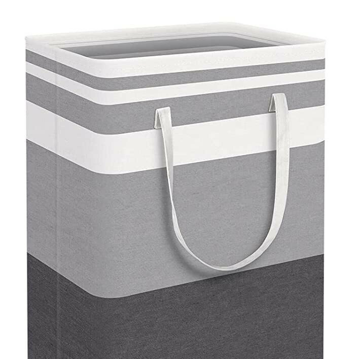 Новая цветная корзина для грязного белья складная большая емкость для грязного белья Квадратная черно-белая полоса