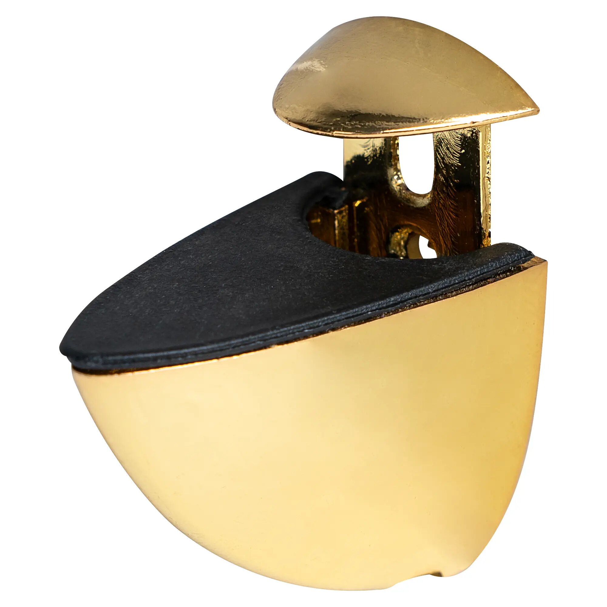 Полкодержатель Пеликан 40x22x40 мм ЦАМ цвет золото