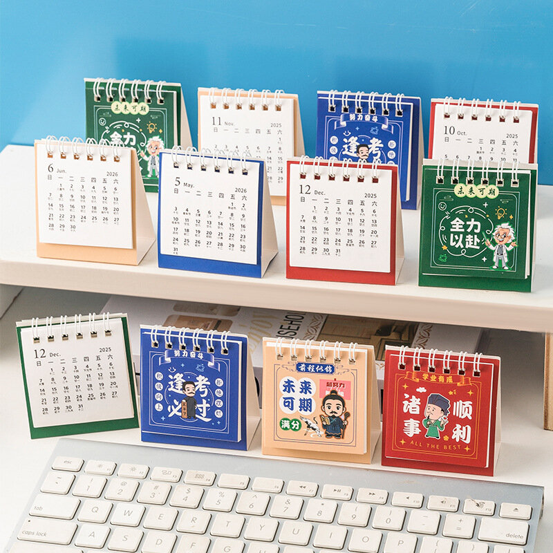 2026 Вдохновляющий текстовый настольный календарь, креативный календарь, настольное украшение, планировщик, миниатюрный портативный маленький настольный календарь, оптовая классика