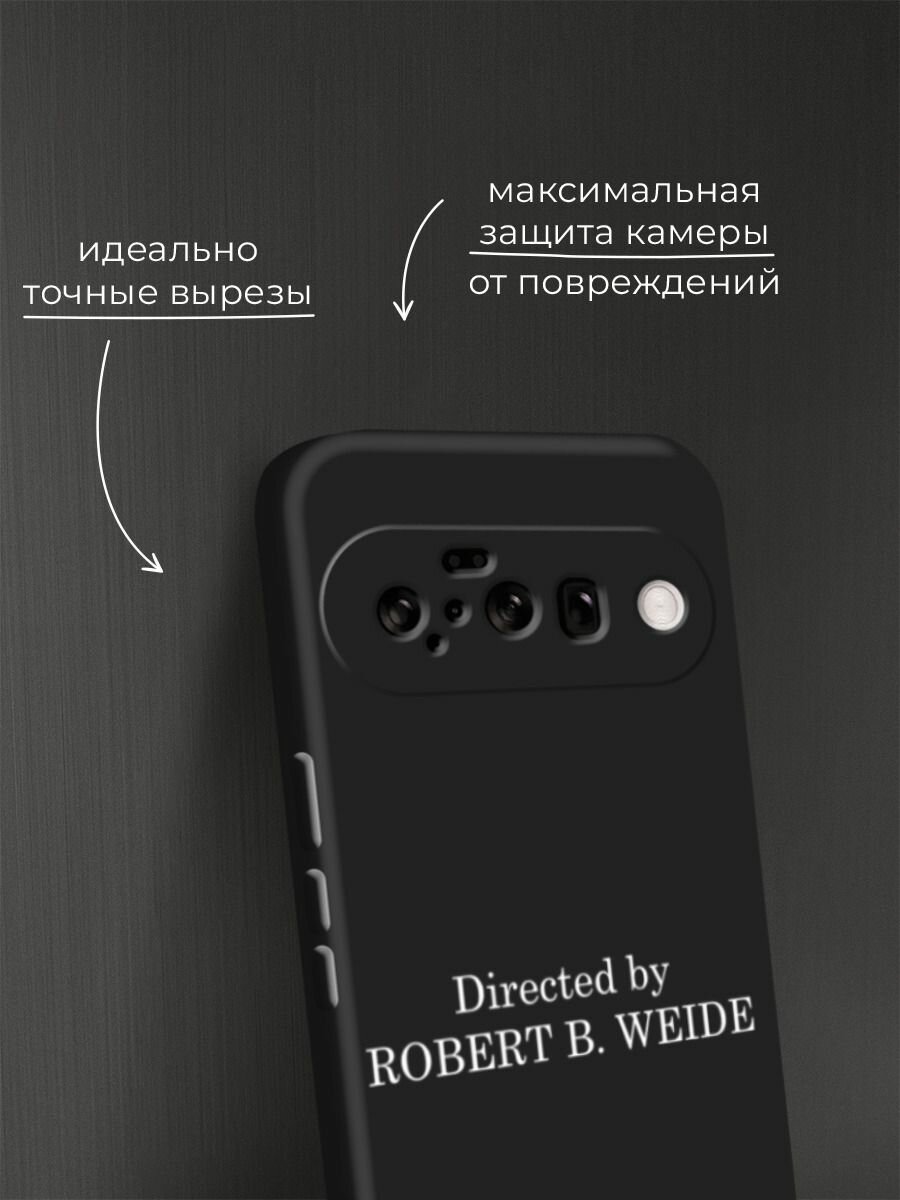 Черный матовый чехол на Google Pixel 10 / Гугл Пиксель 10 с принтом Robert B Weide — фото 1