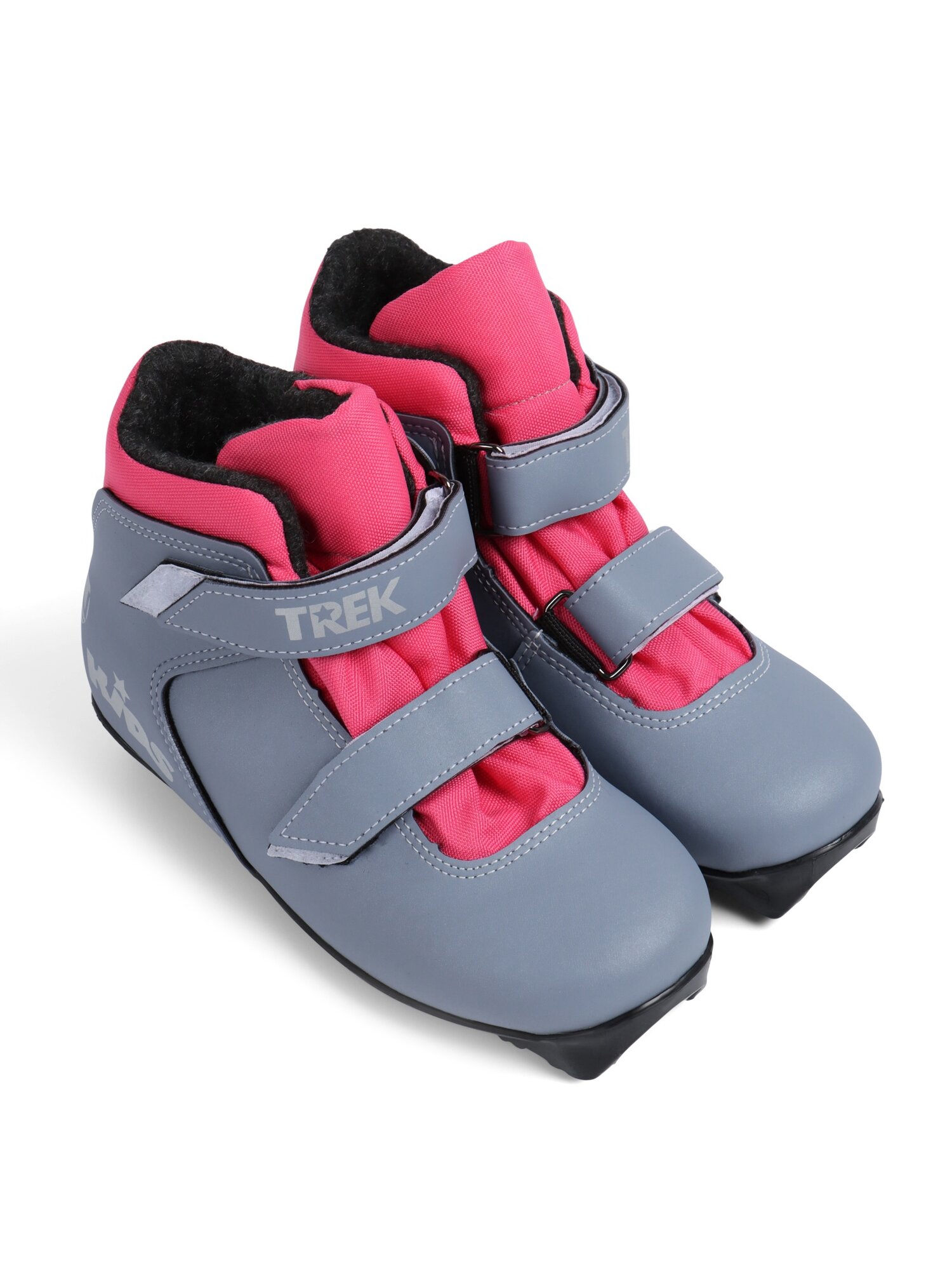 Ботинки лыжные детские Kids4 TREK, NNN, р. 32, искусственная кожа, цвет металлик