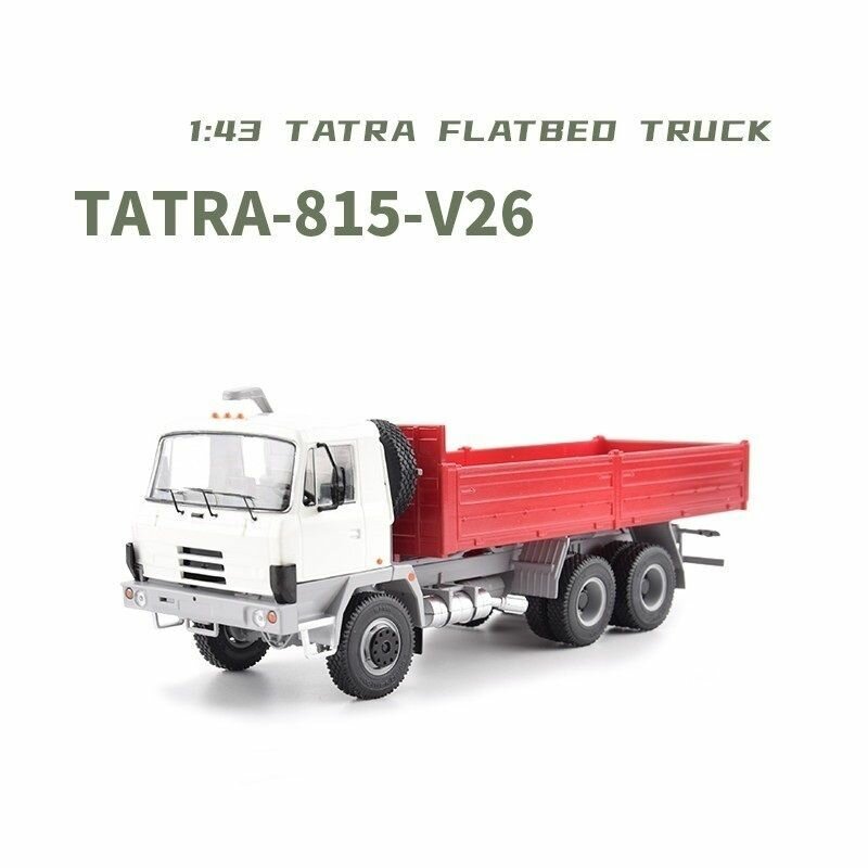 Модель внедорожного бортового грузовика Tatra 815 V26 красно-белой окраски