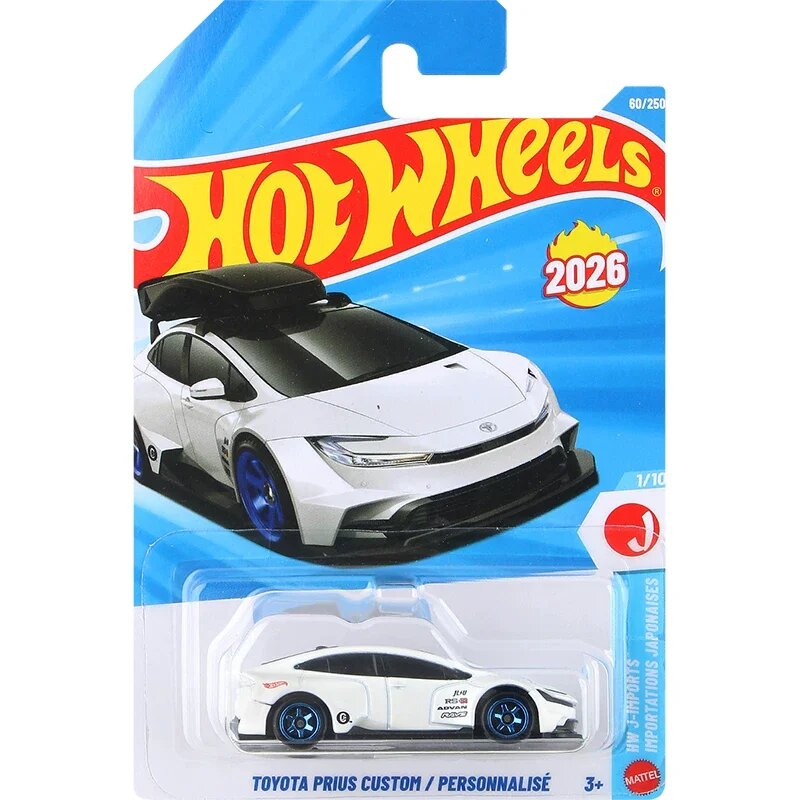 Hot Wheels Toyota Prius Custom, белый, 1:64