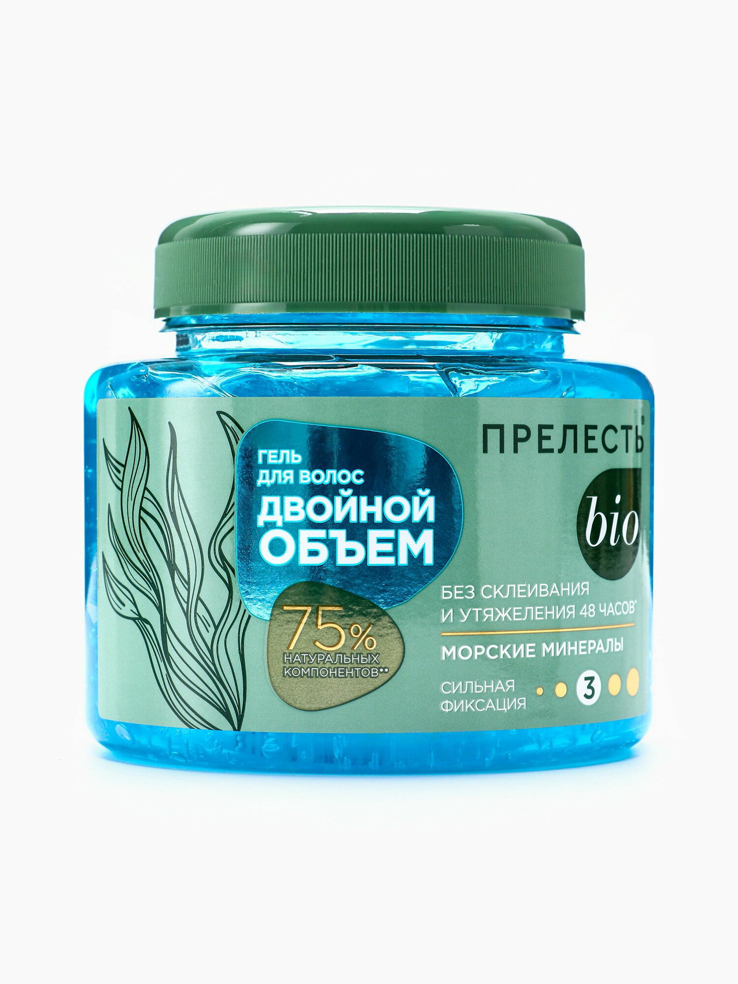 Гель для укладки Прелесть Bio "Двойной объём", сильная фиксация, 250 мл