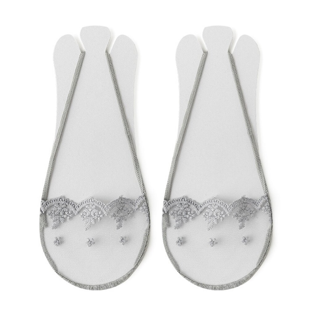 Носки на половину ладони, слинг-невидимые носки-лодочки-серый