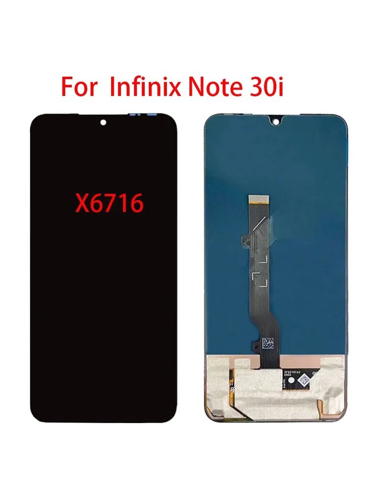 Дисплей на Infinix Note 30i X6716, TFT в сборе с тачскрином Черны