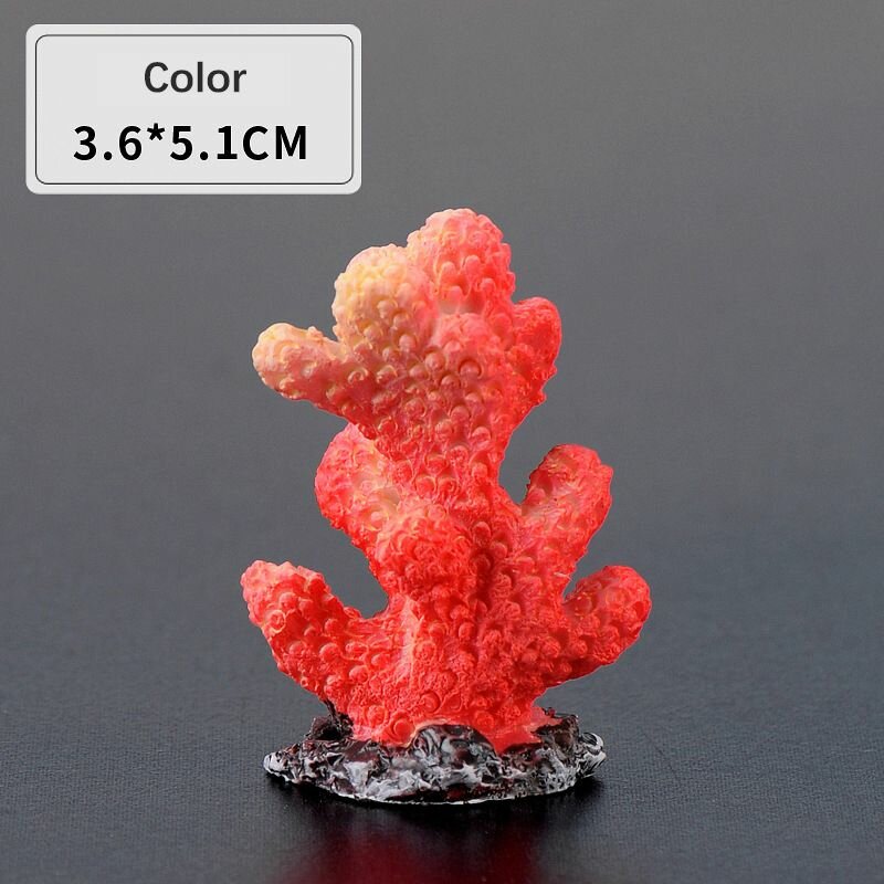 Аквариум с кораллами из искусственной смолы