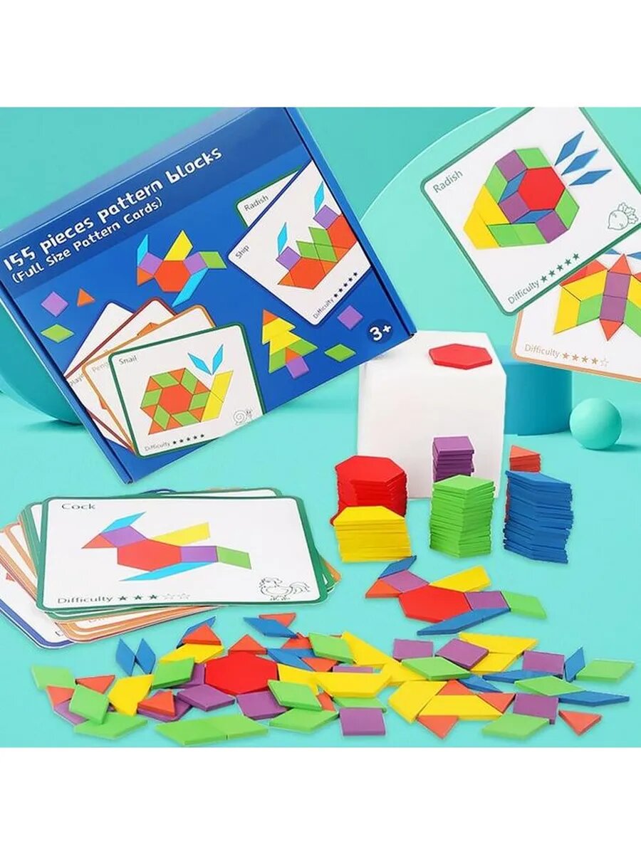 3D Мозаика (155 геометрических фигур)