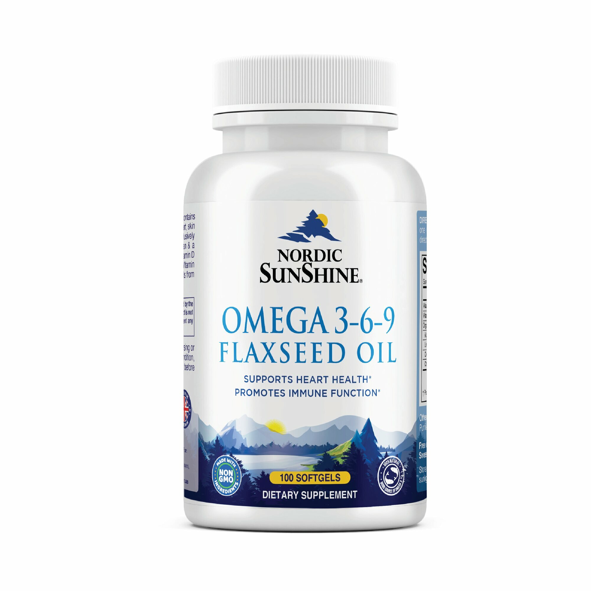 Рыбий жир Nordic Sunrise Omega 3-6-9, аминокислоты, БАД, для сердца, кожи и волос