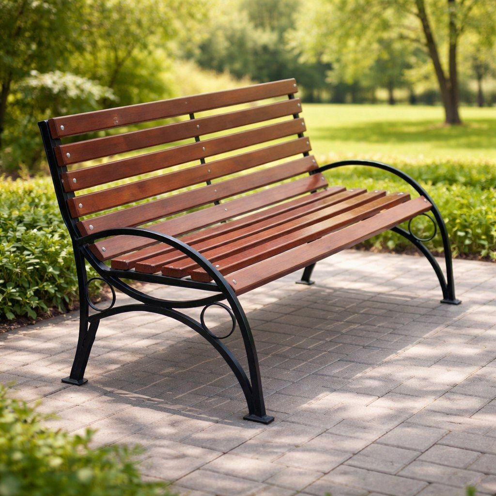 Скамейка Бульвар с подлокотником 1,5м палисандр