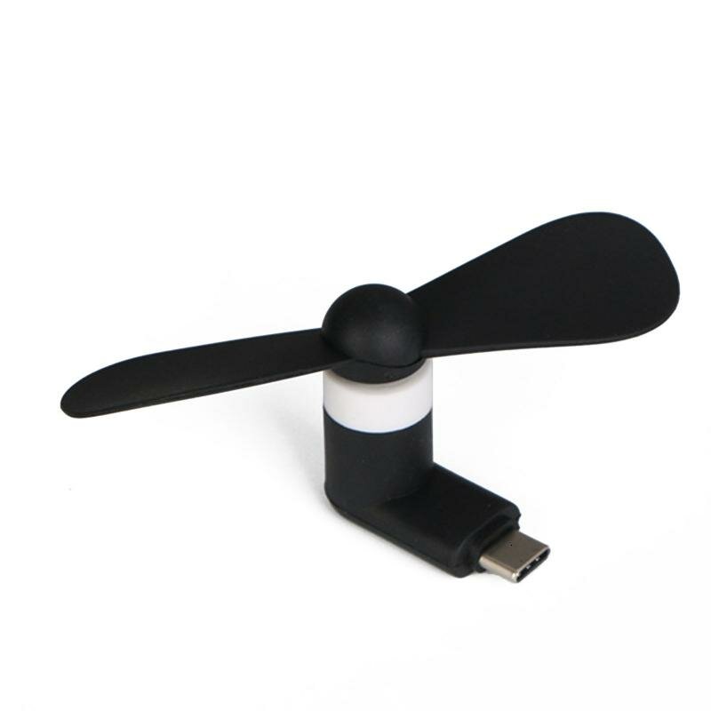 Портативный мини-вентилятор с USB-C, Черный
