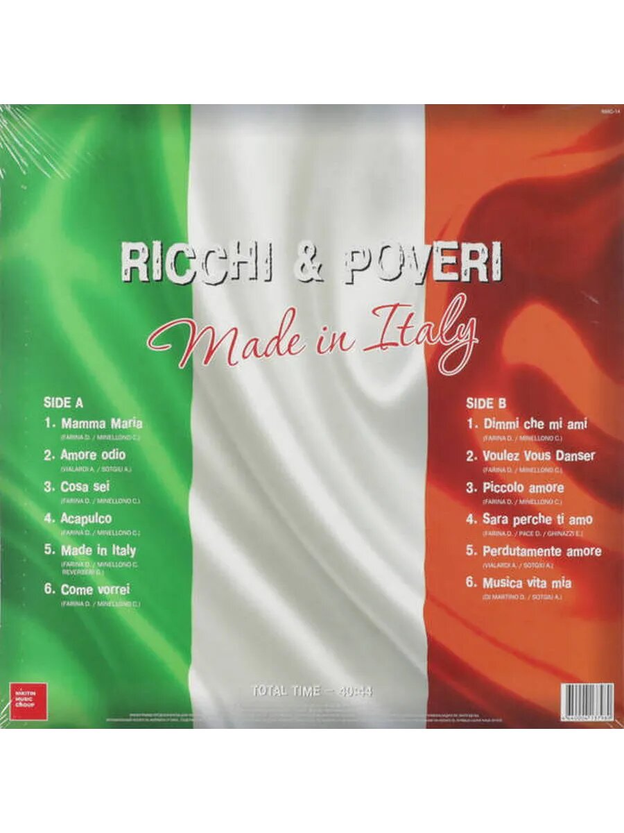 Ricchi E Poveri - Made In Italy (LP) — фото 1