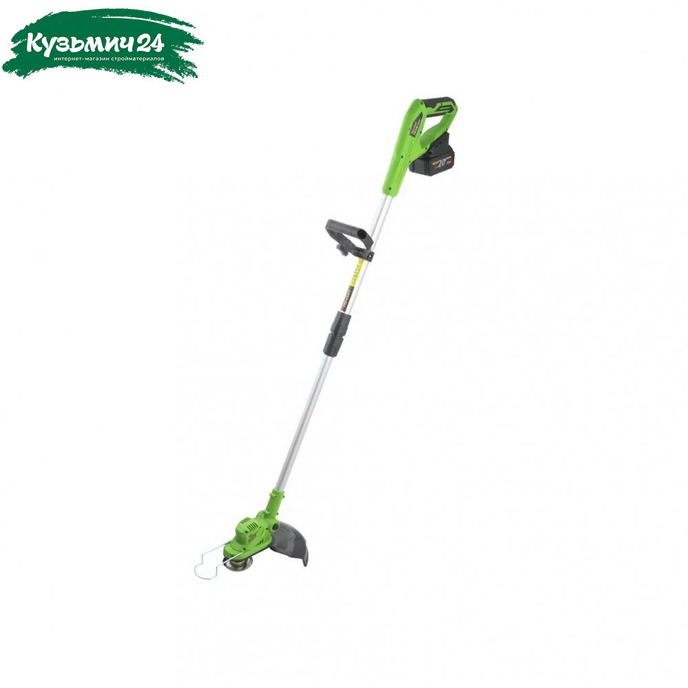Триммер аккумуляторный Procraft PTA24BL, 20В, 1 аккумулятор, 3.0Ah, з. у, катушка, диск