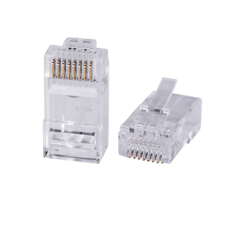 Коннектор RJ-45 быстрой установки под витую пару кат. 6 универс. (для однож. и многож. кабеля) для проводников с толщиной по изоляции до 1.05мм Cabeus 10795c