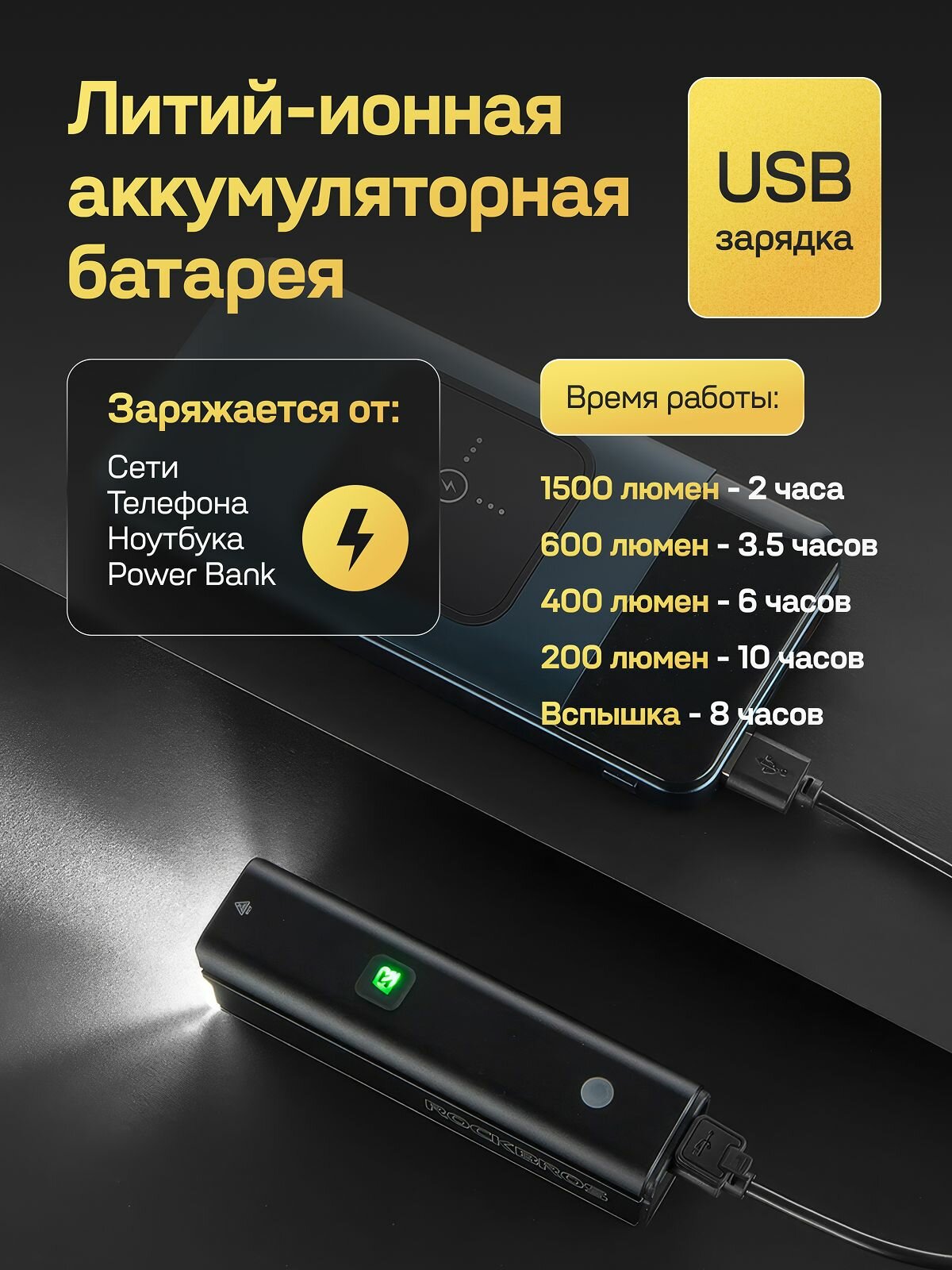 Фонарь для велосипеда — фото 1