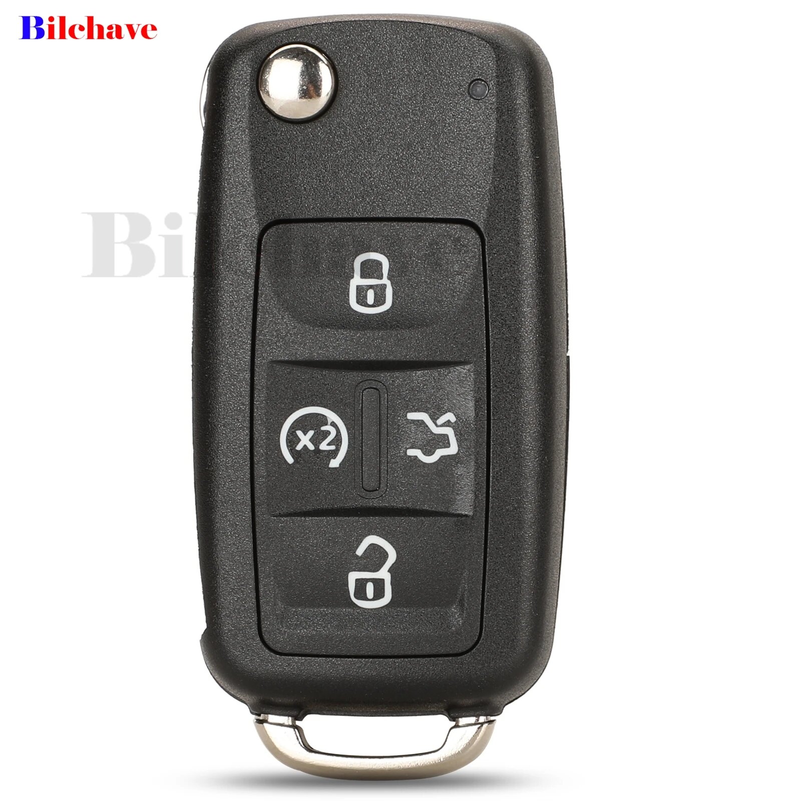 Корпус Автомобильного Ключа Jingyuqin С 4/5 Кнопками Для Volkswagen VW Sharan Multivan T5 Caravelle, С Необработанным Лезвием