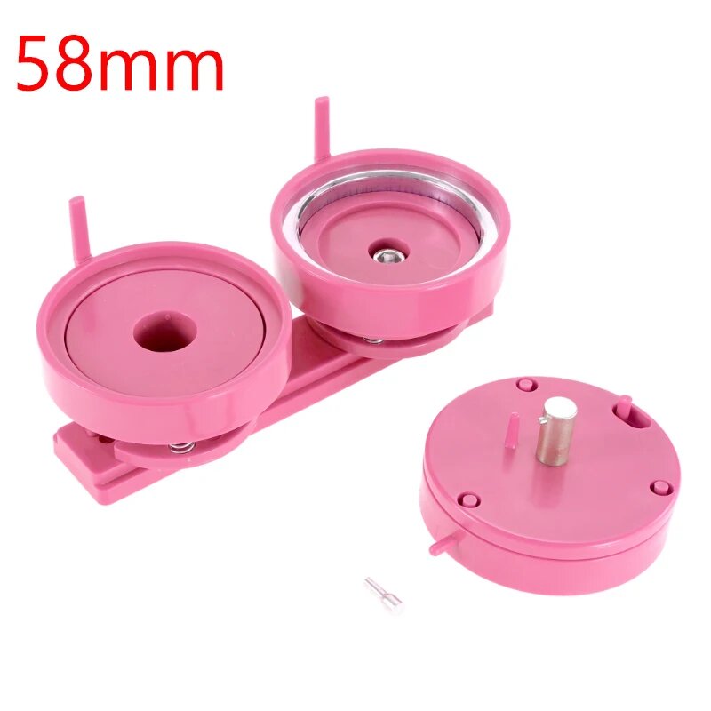 Формочки для значков DC108 Розовый, 58mm Pink