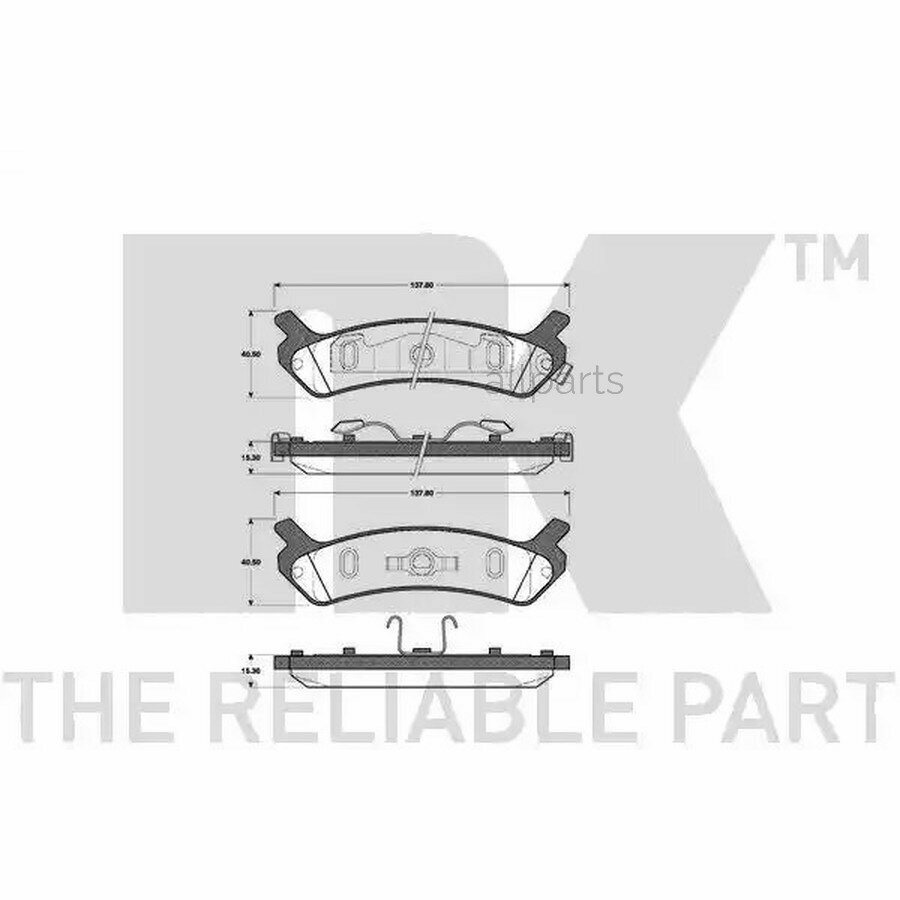 NK 223402 Колодки тормозные дисковые Hyund Snata 91-98