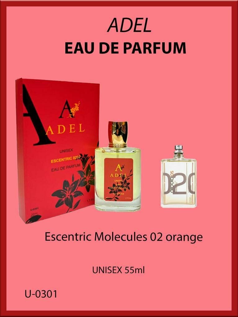 Духи ADEL, по мотивам Escentric Molecules Orange 02, унисекс, восточные, 55 мл