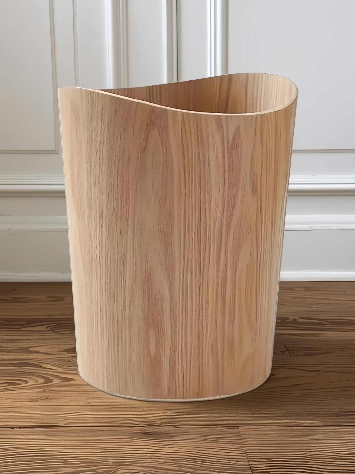 Мусорное ведро, домочадцы, деревянный, без обложки, Универсальный, минимализм