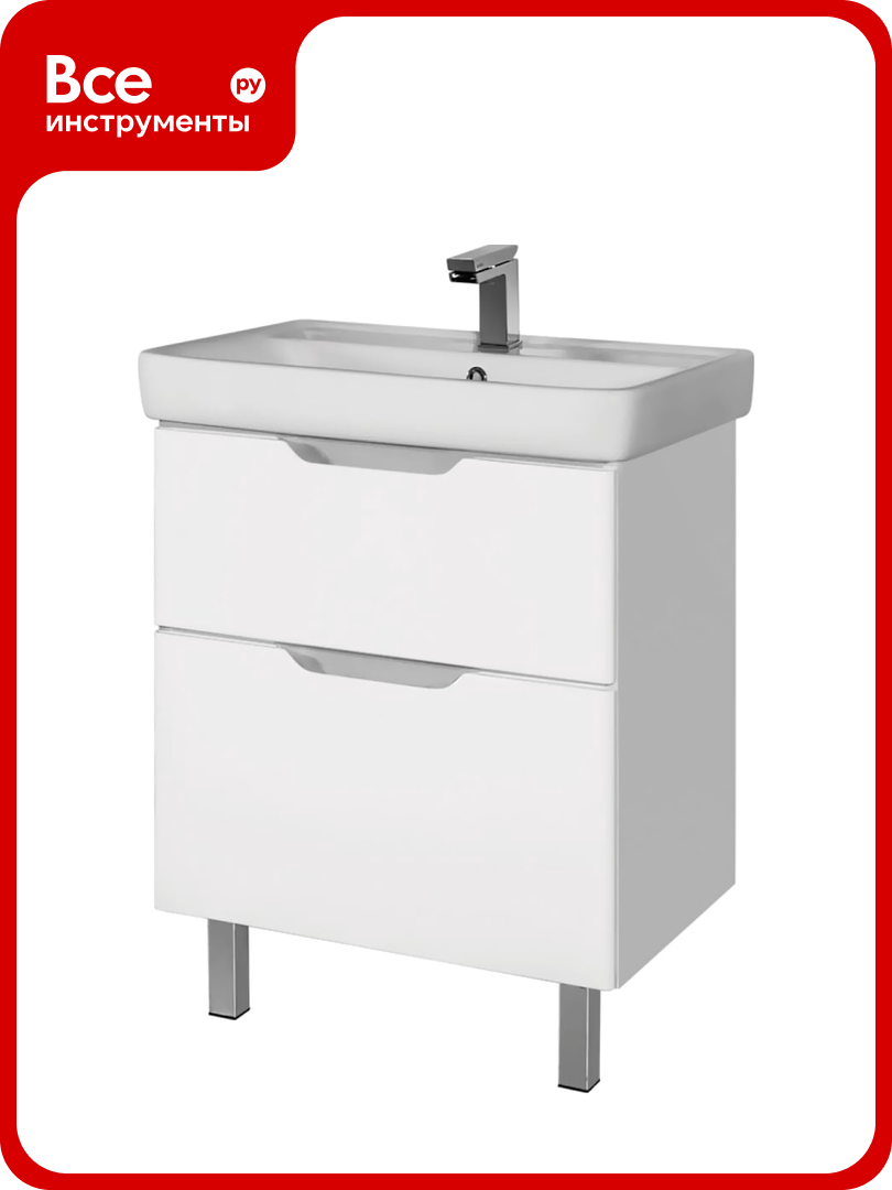 Тумба Dreja eco Q Plus 60, белая 99.0004